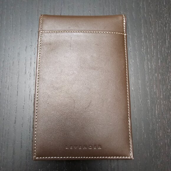 Levenger | Accessories | Levenger Bifold Wallet With Notepad New ...